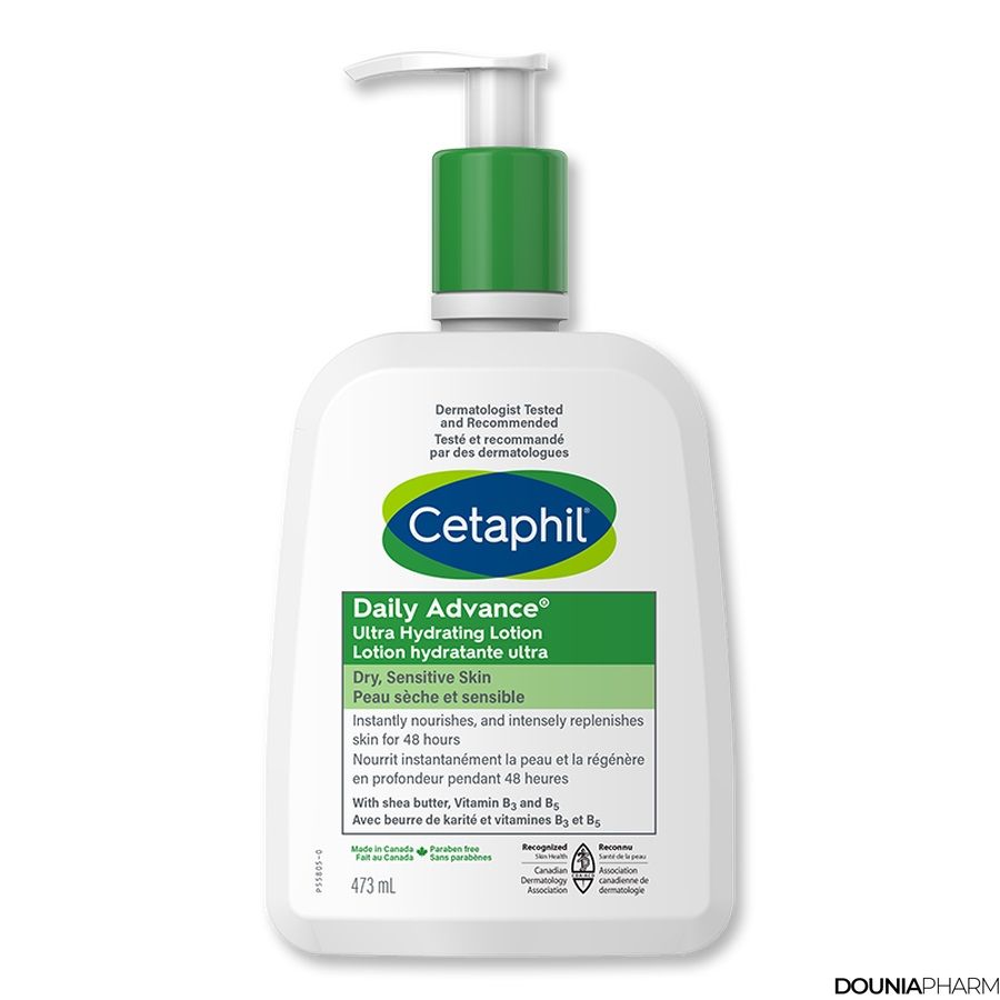 Cetaphil Lotion Ultra-hydratante Peaux Sensible Seches et Rugueuses ...
